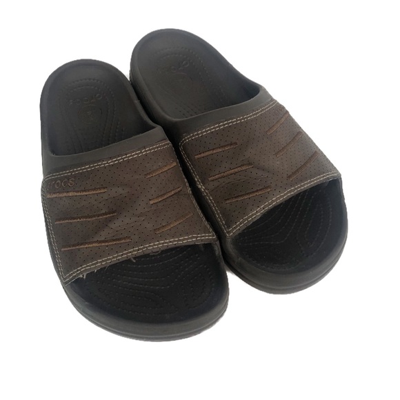 CROCS | Shoes | Crocs Mens Open Toe Slides Size 8 | Poshmark